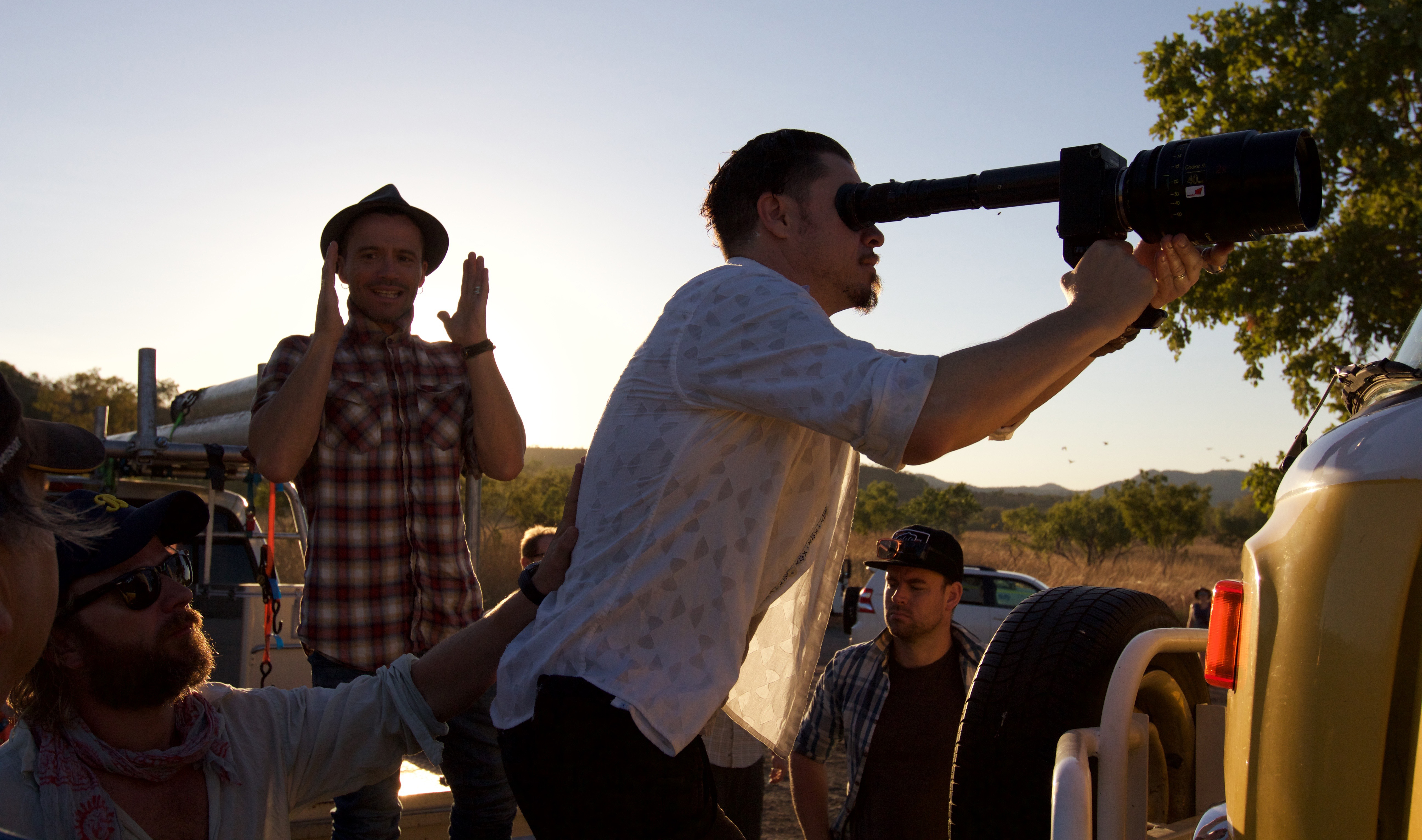 Director Damien Walsh-Howling and DOP Denson Baker NZCS ACS on location ...